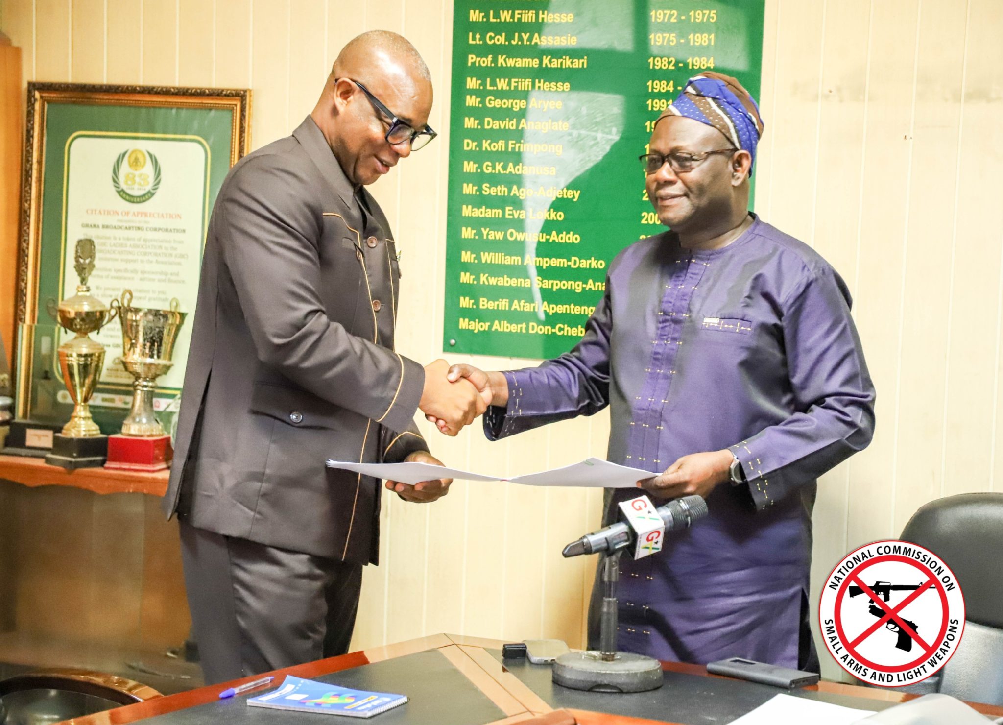 NACSA and GBC Sign a 5-year MOU to fight illicit Arms Proliferation and ...